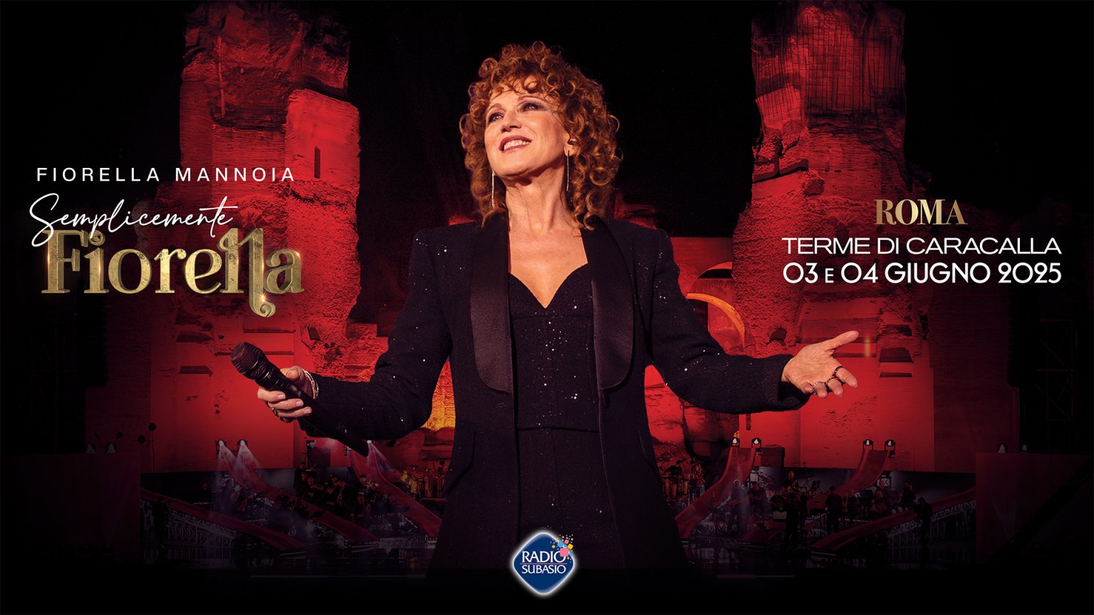 "Semplicemente Fiorella" alle Terme di Caracalla... e Radio Subasio c'è ...